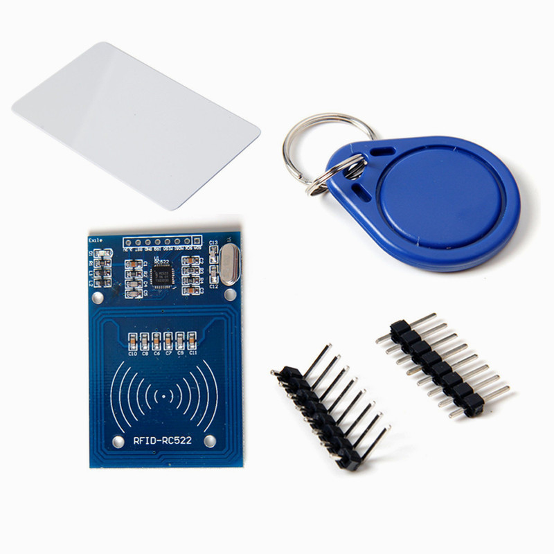 Modulo Lettore RC522 RFID Mifare RF Kit con Scheda RFID e Portachiavi ... Modulo Lettore RC522 RFID Mifare RF Kit con Scheda RFID e Portachiavi ...